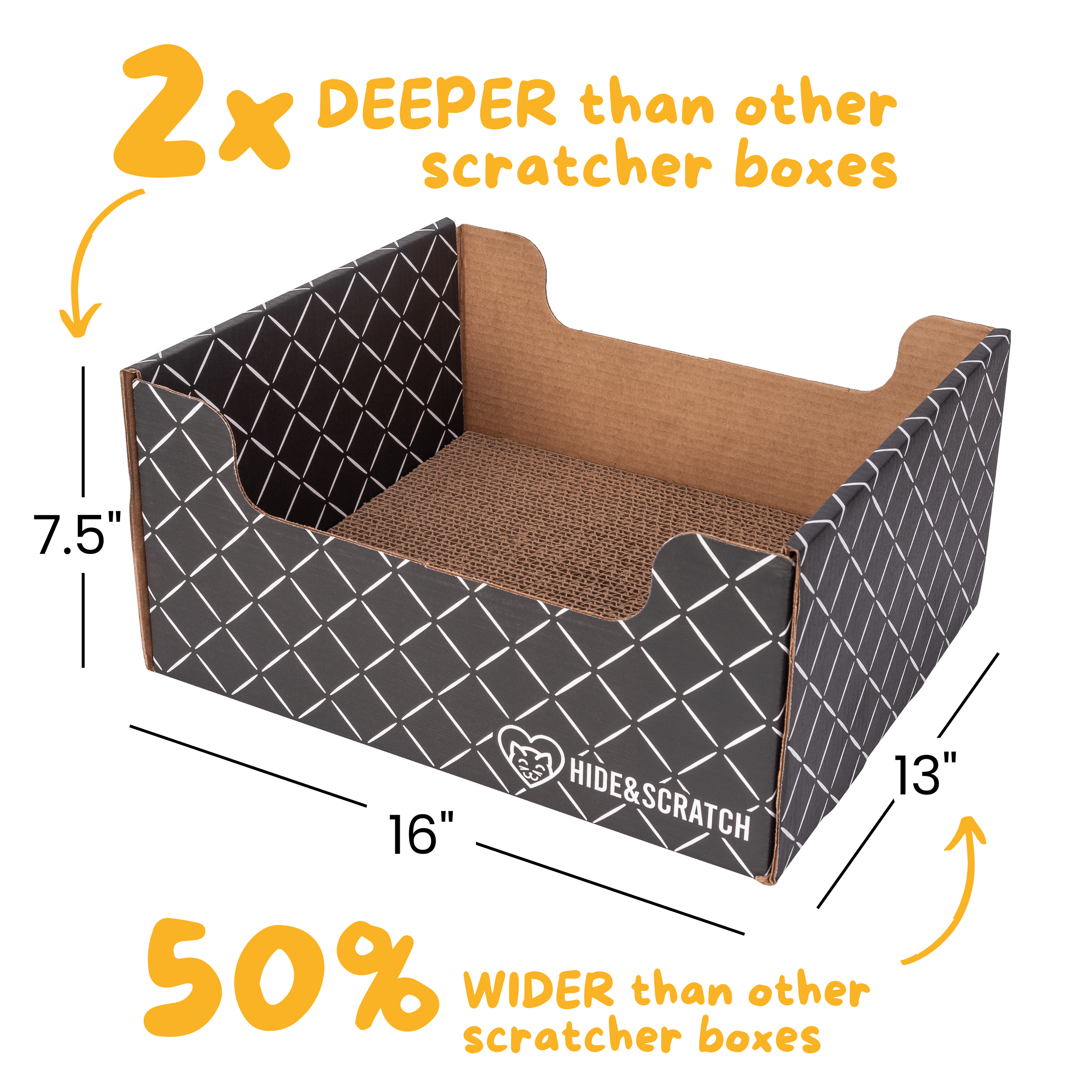Hide & Scratch Extra-Large Cat Scratcher Box